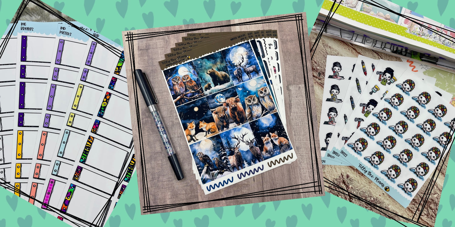 Tilly Bee Plans: Hand Drawn Stickers and Unique Planner Kits ...